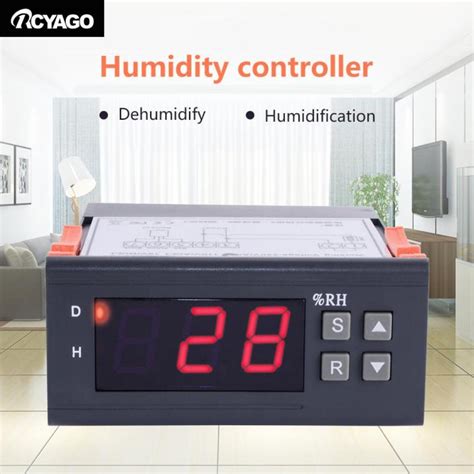 Rcyago Mh13001 220v Digital Temperature Humidity Controller Thermostat Hygromstat Relay