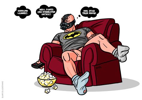 Rule 34 1boy Bald Balls Bane Bara Batman Series Couch Dc Dc Comics