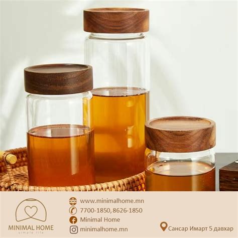 800мл Шилэн сав эргэддэг тагтай Диаметр 8см өндөр 20см H0047