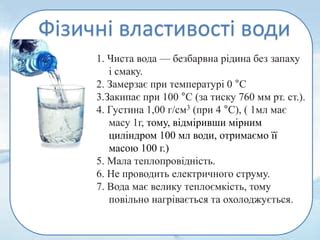 вода | PPT