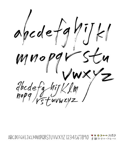유토이미지 벡터 문자 손으로 쓴 영어 알파벳