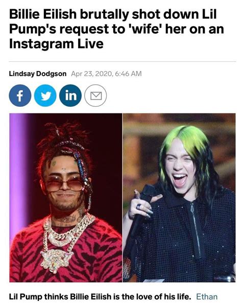 Damn If You Watched The Live Billie Did Really Shut Him Down Low Key Kinda Feel Bad For Pump