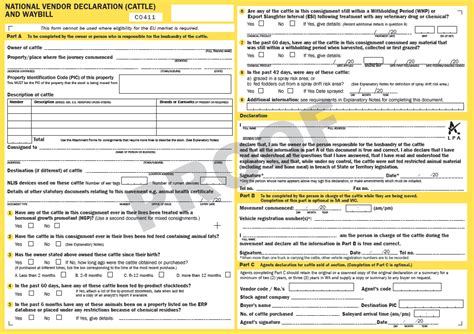 Lpa National Cattle Health Declaration At Clayton Cooper Blog