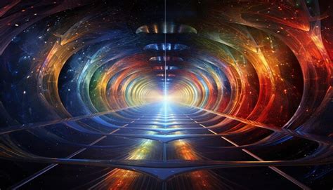 Premium Ai Image Quantum Space Time Continuum Futuristic Digital Art