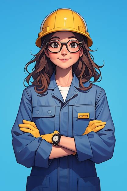 Premium Vector Asian Female Engineer In Her 40s Testing Equipment