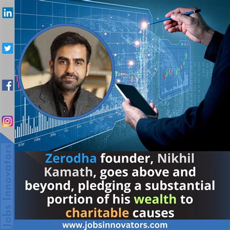 zerodha founder nikhil kamath donating a significant portion of his