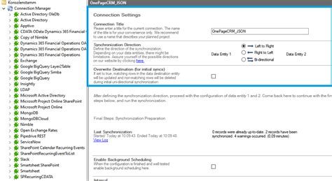 Onepagecrm Integration