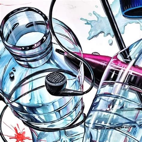 대전미술학원 디자인필 미술학원 대현t On Instagram 목원대 문제은행 8 생수병 학생작 귀여운 커플 아트 그림 디자인 미술 구도