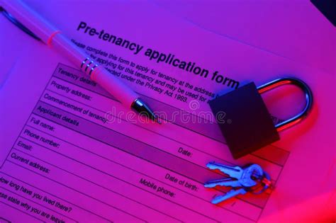 Filling Up Pre Tenancy Application Form Tenancy Agreement For Rental