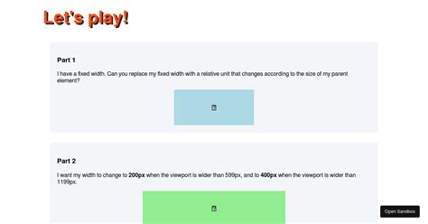 Css Responsiveplayground Codesandbox