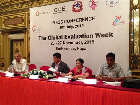 Press Conference The Global Evaluation Week 23 27 November 2015