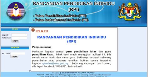 contoh rpi pendidikan khas format rpi terkini doc program pendidikan