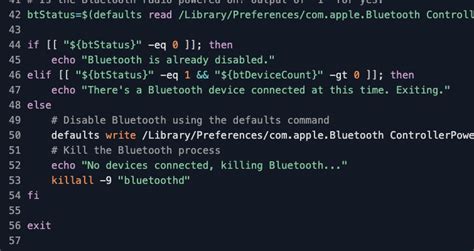 Disable Bluetooth