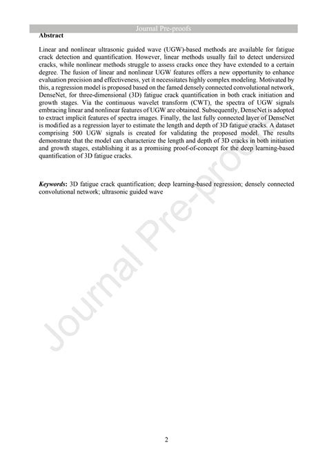 Solution Three Dimensional Fatigue Crack Quantification Using Densely Connected Convolutional