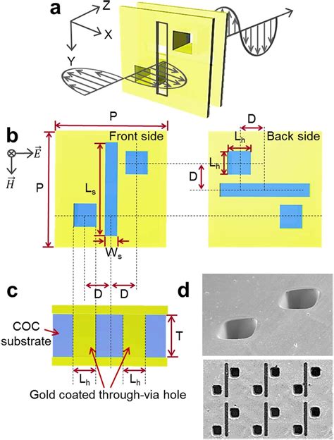 Design Of The Terahertz Polarization Converter A Schematic View Of A Download Scientific