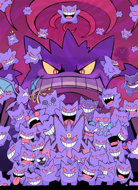 Pauldrawsart Boo Mario Crobat Ditto Gastly Gengar Gigantamax