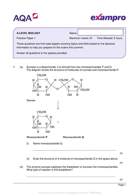 Aqa A Level Biology Paper 1 June 2022 Hot Sex Picture