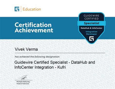 Vivek Verma On Linkedin Guidewirecloud Kufricertified