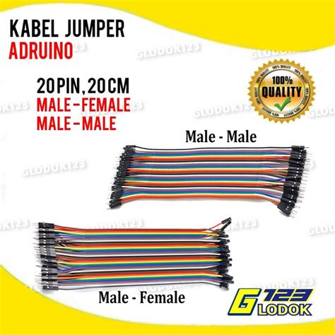 Jual Kabel Jumper Male Female 20pin 20cm Arduino Indonesiashopee Indonesia