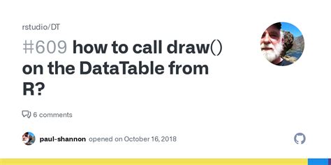 How To Call Draw On The Datatable From R Issue Rstudio Dt Github