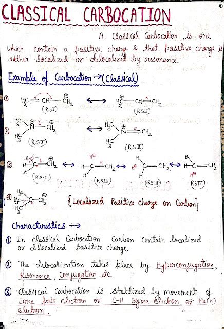 Non Classical Carbocation And Classical Carbocation