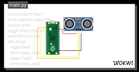 Ultrasonic Distance Sensor Wokwi Esp32 Stm32 Arduino Simulator