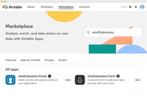 about miniextensions for airtable