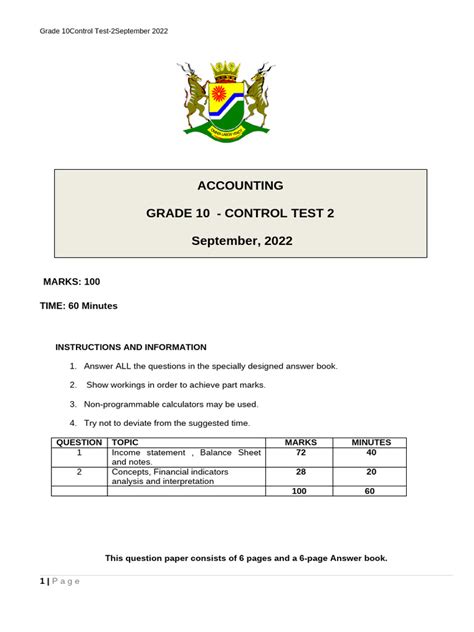 grade 10 ct2 question paper 2022 pdf equity finance balance sheet
