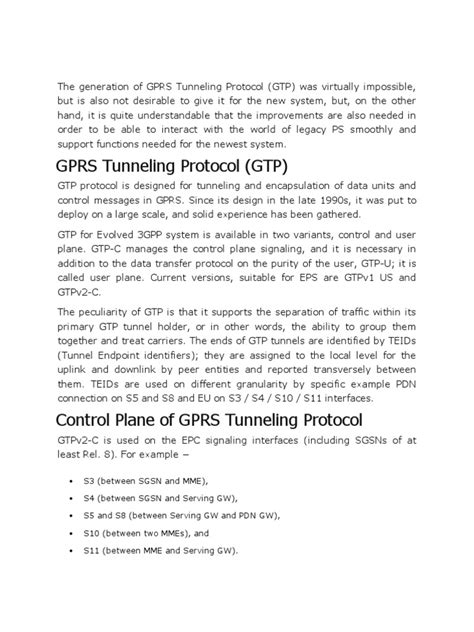 Gprs Tunneling Protocol Gtp Pdf Internet Architecture Media