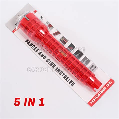 Multipurpose Flume Wrench 8in1 Plumbing Tool Faucet Sink Basin Toilet