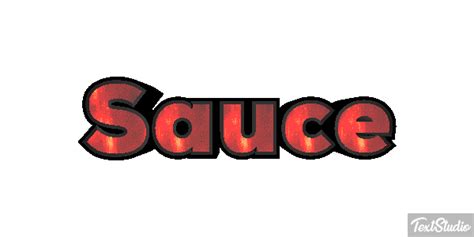Sauce Word Animated  Logo Designs