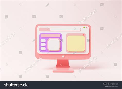 Mobile Application Software Web Development 3d Stock Illustration