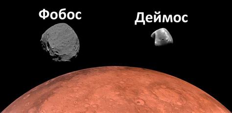 Спутники Марса: сколько их, названия, орбиты, размеры, масса, состав и ...