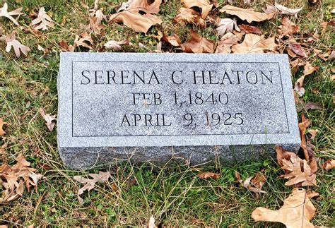 Serena Catherine Almony Heaton 1840 1925 Homenaje De Find A Grave