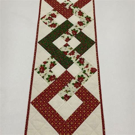 pdf pattern for interlocking squares table runner digital pattern