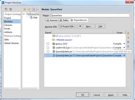 Groovy Vaadin Intellij Idea Works Fine Until I Reference A Custom Jar Stack Overflow