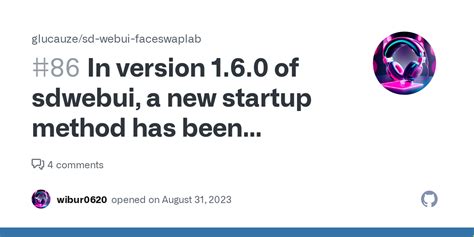 in version 1 6 0 of sdwebui a new startup method has been introduced