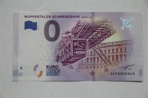 0 Euro Schein Wuppertaler Schwebebahn 2018 3 Model G15 Eur 3 90