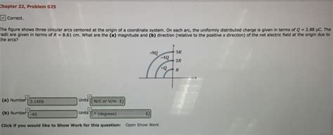 Solved The Figure Shows Three Circular Arcs Centered At The