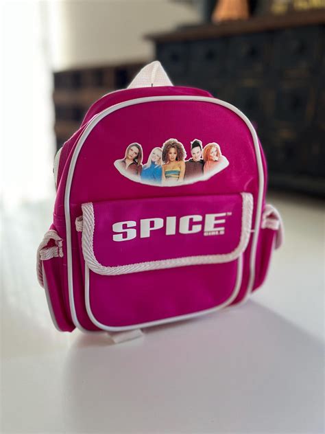 Vintage Spice Girls Vintage Mini Backpack Purse 9 X 8 Hot Pink Etsy