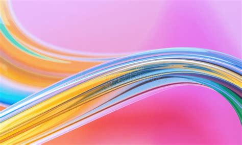 Colorful Abstract Glass Design With Smooth Curves And Vibrant Hues
