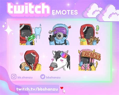 Rust Twitch Discord Emotes Twitch Graphics Etsy