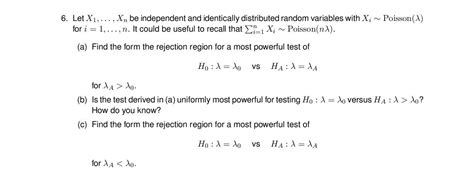 Solved Let X X Be Independent And Identically Chegg Com