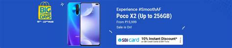 Flipkart Big Shopping Days Sale On Mobile Extra Off On SBI Credit Card