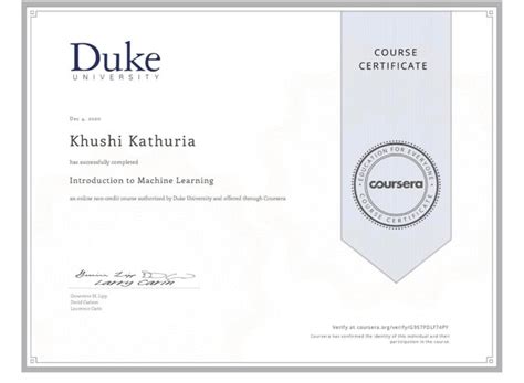Khushi Kathuria On Linkedin Completed Introduction To Machine Learning