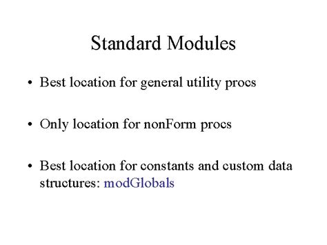 Scope Lifetime Modules Procedures Scope Local And Global