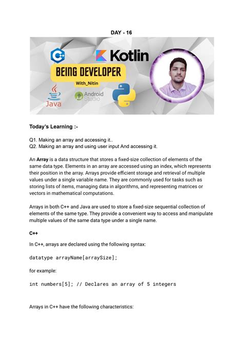 Nitin Bhatt On Linkedin Coderarmy Programmingjourney Java