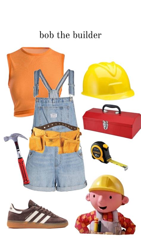 Bob Halloween Costume Bob The Builder Costume Women Dress Up Clever