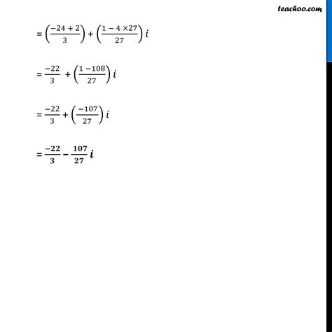 Ex 4 1 10 Express In A Ib 2 1 3i 3 Chapter 5