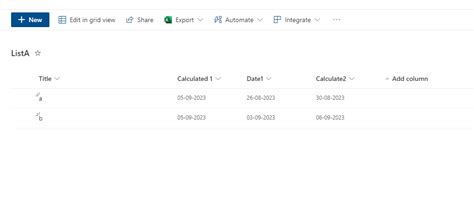 Sharepoint List Date Column Default Value Problems Microsoft Qanda